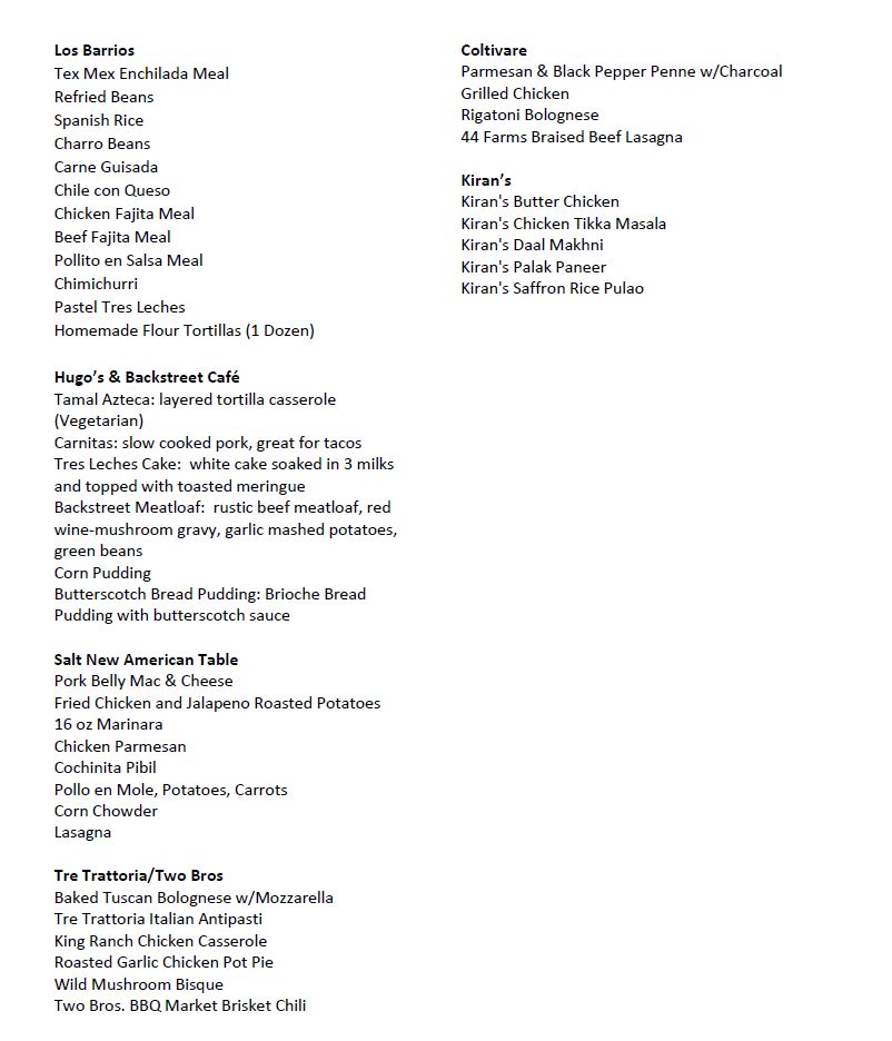 H-E-B launches program to support Texas restaurants - H-E-B Newsroom