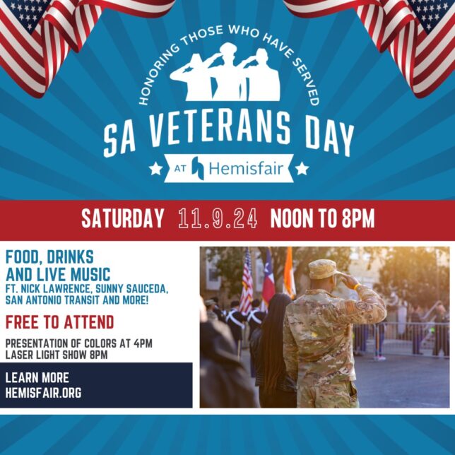 Veterans Day at Hemisfair 2024-(San Antonio) - H-E-B Newsroom